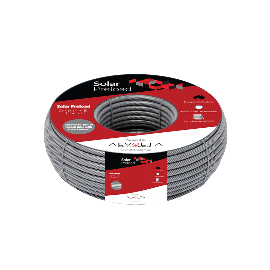 IEC62930 Solar Cable Preload 2x6mm+E 50m